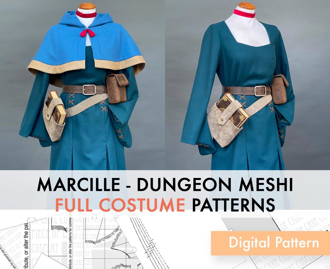 Marcille FULL COSTUME From Dungeon Meshi - PATTERN Cosplay Tailoring ...