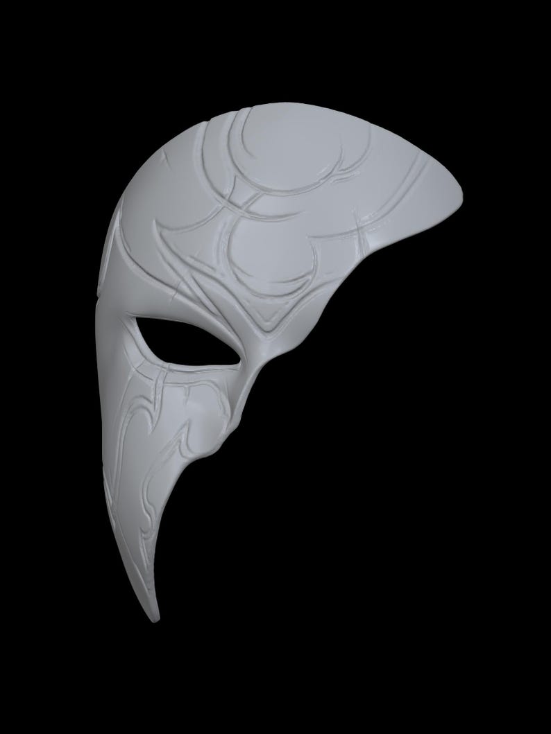 Katarina Black Rose Mask STL File | League of Legends Inspired 3D Print ...