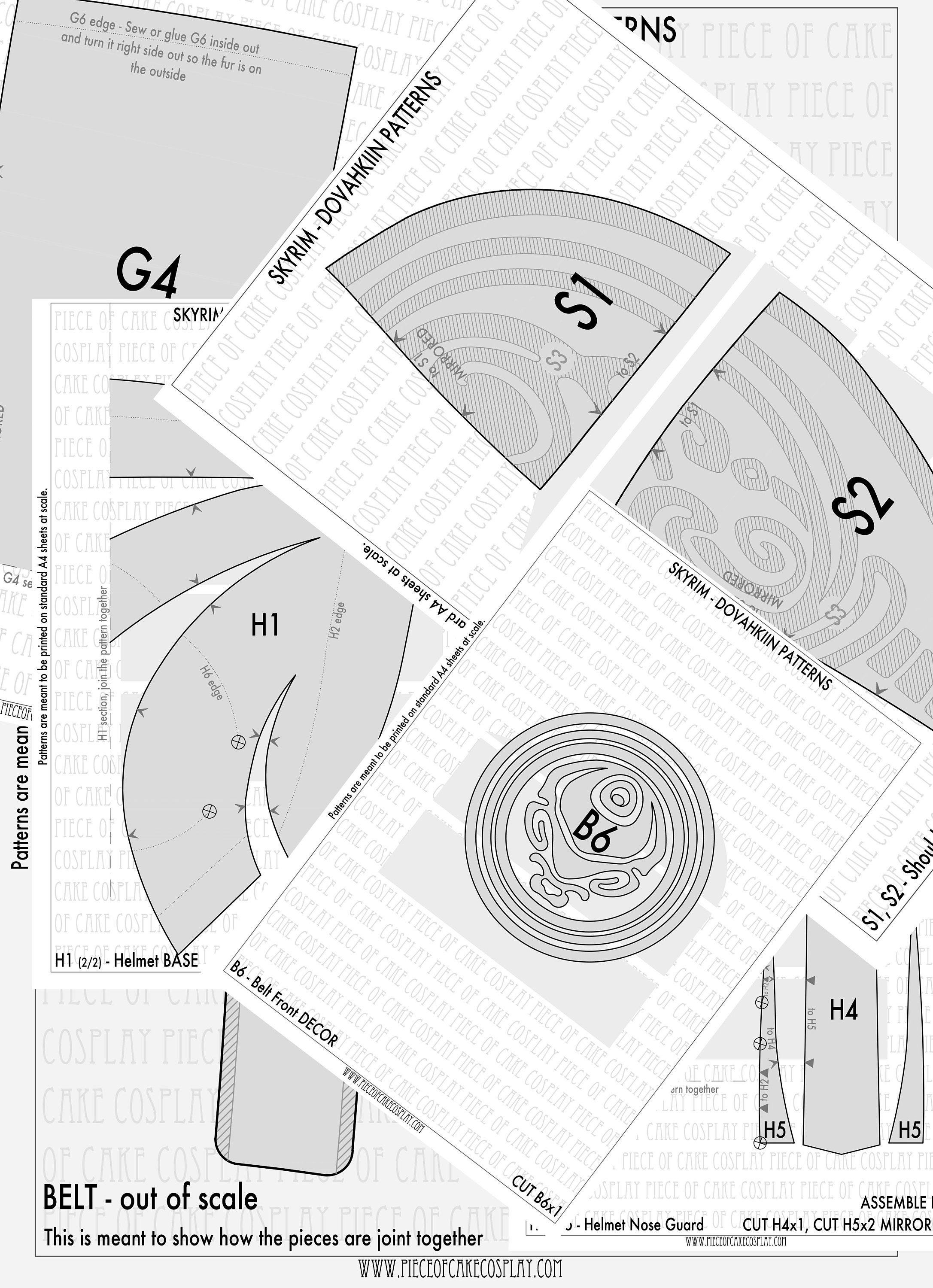 Dovahkiin Full Costume From Skyrim - PATTERN + TUTORIAL Cosplay Foam ...