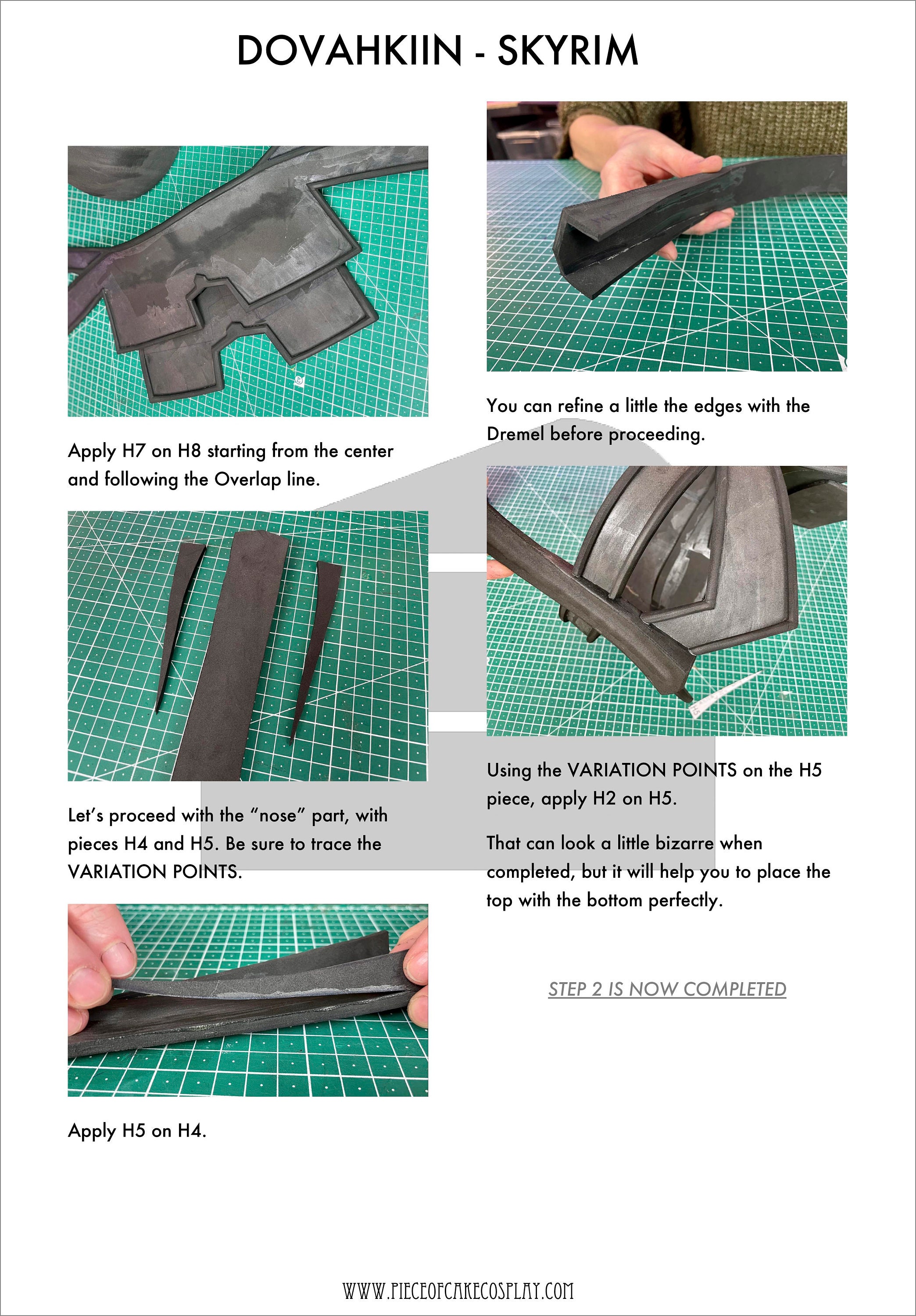 Dovahkiin Full Costume From Skyrim - PATTERN + TUTORIAL Cosplay Foam ...