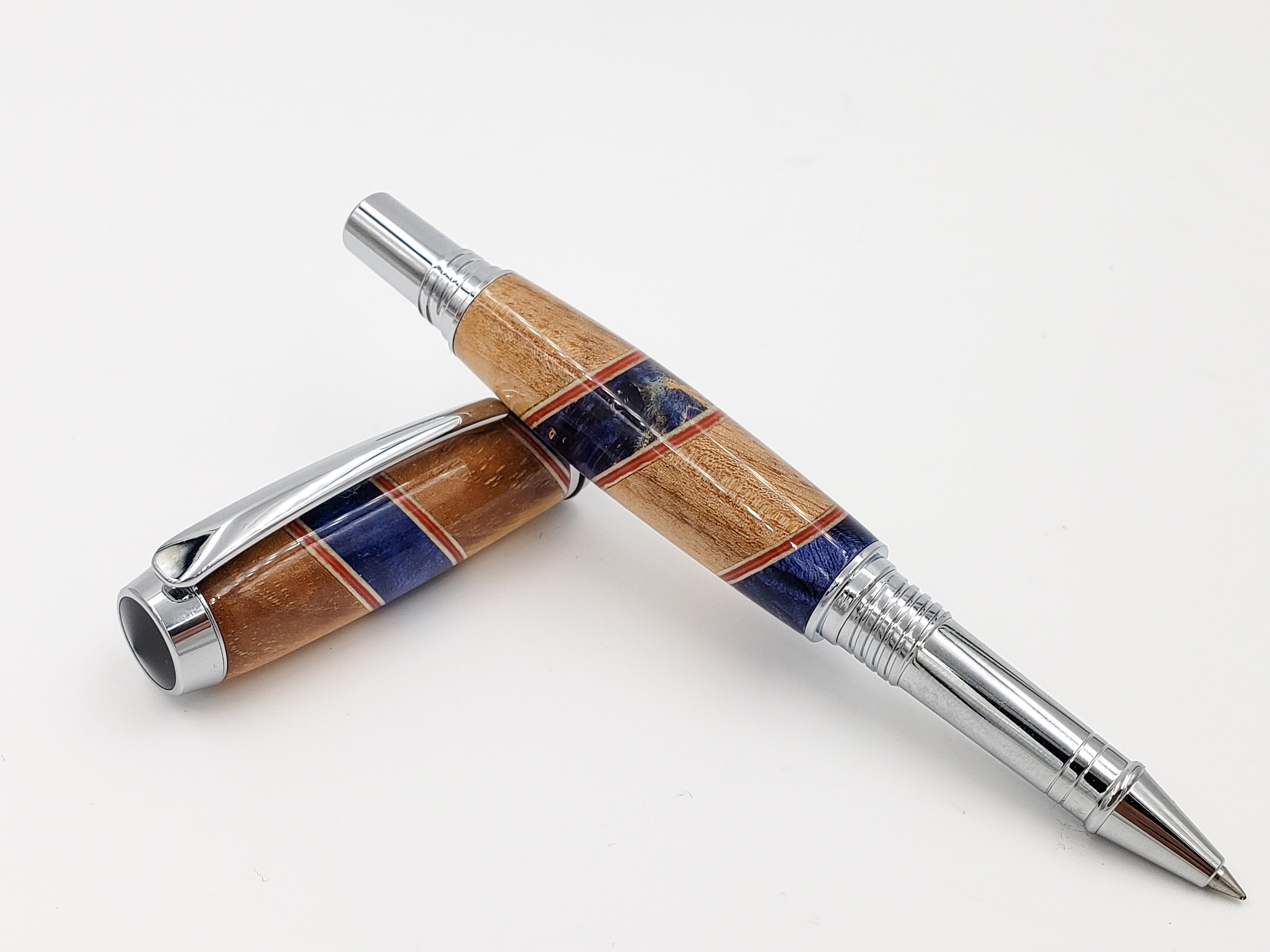 Segmented Curly Maple Jr. Gentleman's II Series Roller Ball Pen - Etsy