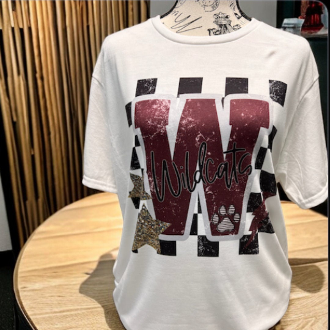 Wildcats Mascot Shirt. Wildcats Game Day. School Spirit Shirt. Wildcat ...