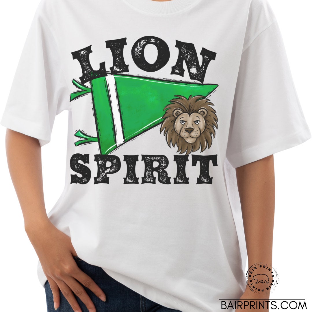 School Spirit Pennant Shirt. Lion Team Spirit Shirt. School Spirit T-shirt. School Spirit ...