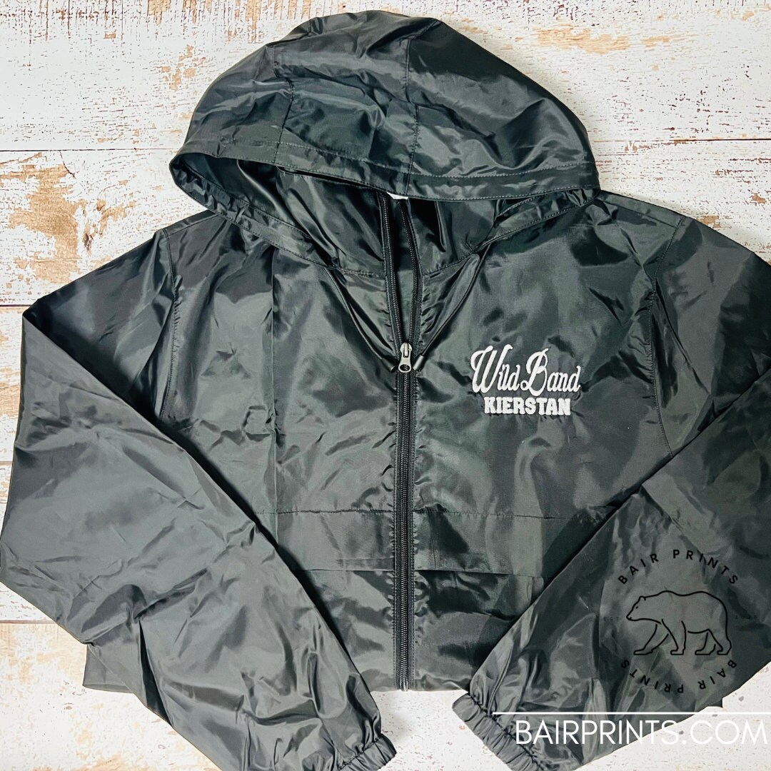 Personalized Rain Jacket. Monogram Rain Jacket. Embroidered Rain Jacket ...