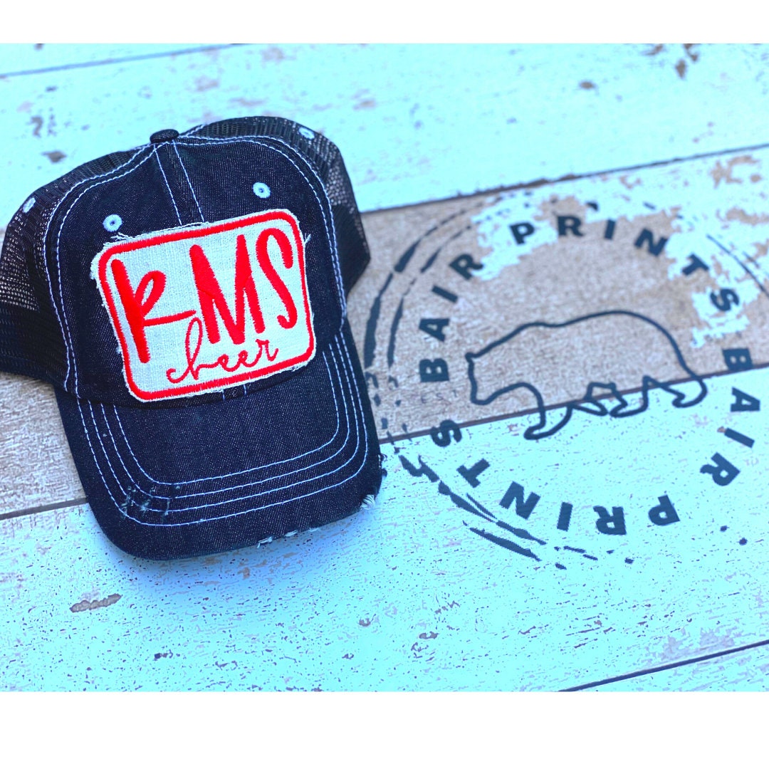 Team Spirit Patch Hat. Custom Cheer Hat. - Etsy