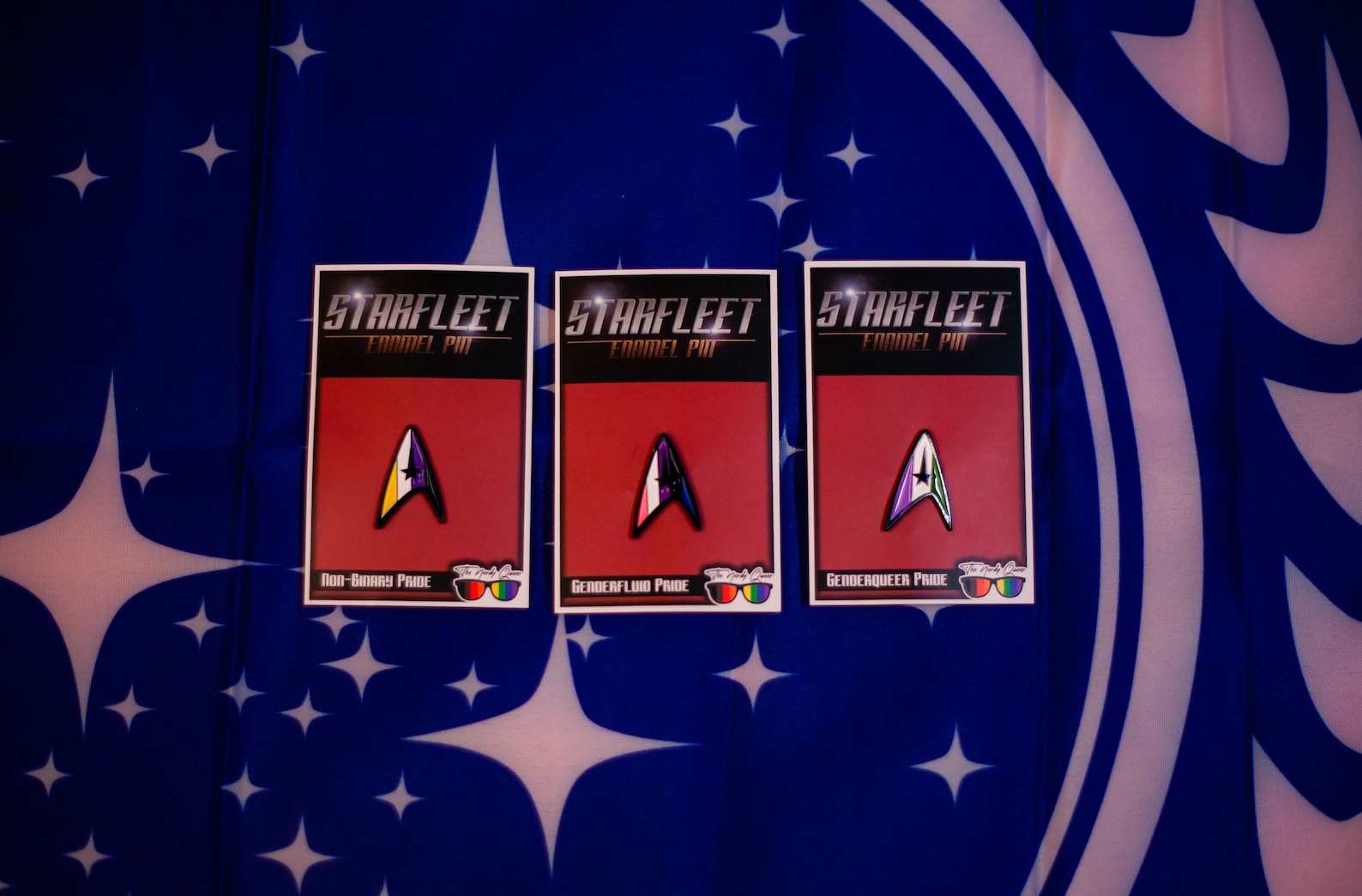 Starfleet Insignia Pride Flag Pins - Etsy