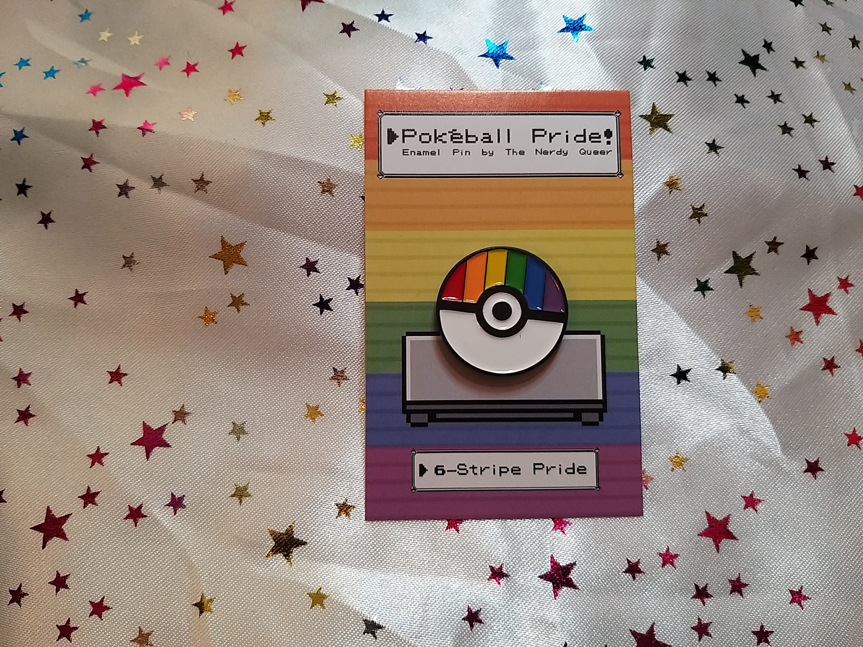 Pokeball Pride Flag Pin | Etsy