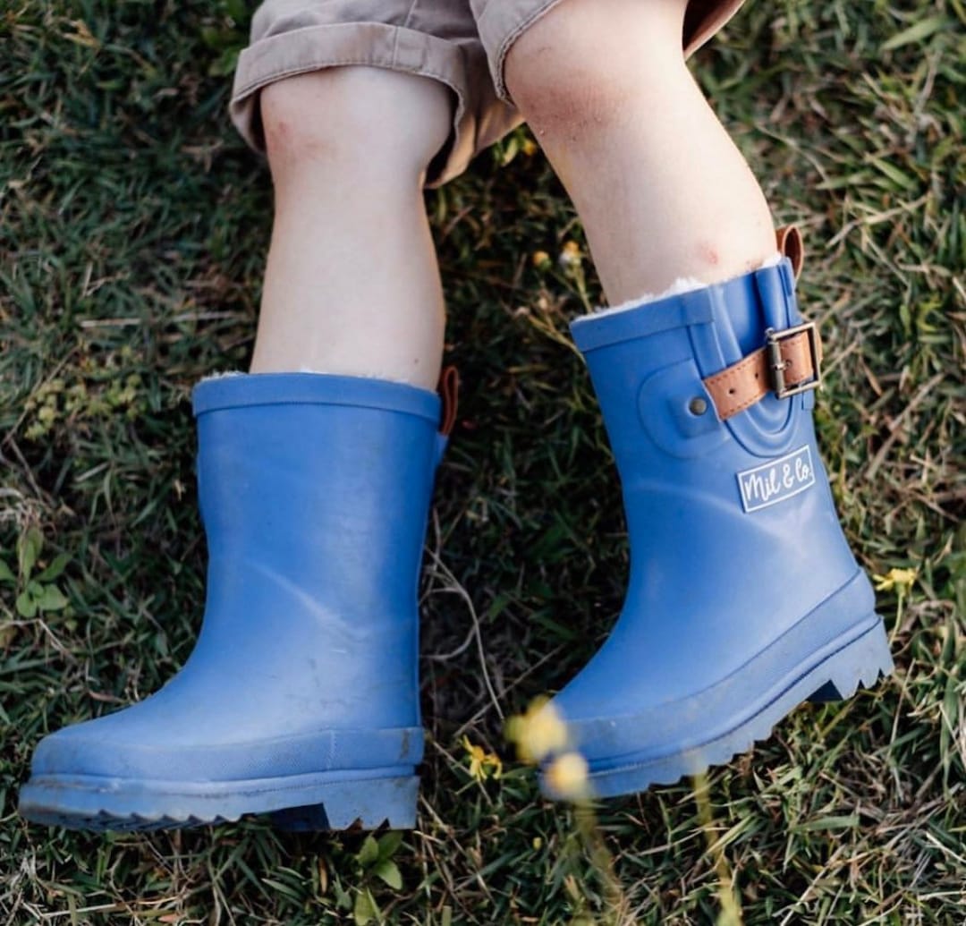 SCOUT Natural Rubber Soft Navy Gumboots - Fully Lined! Ready to Post ...