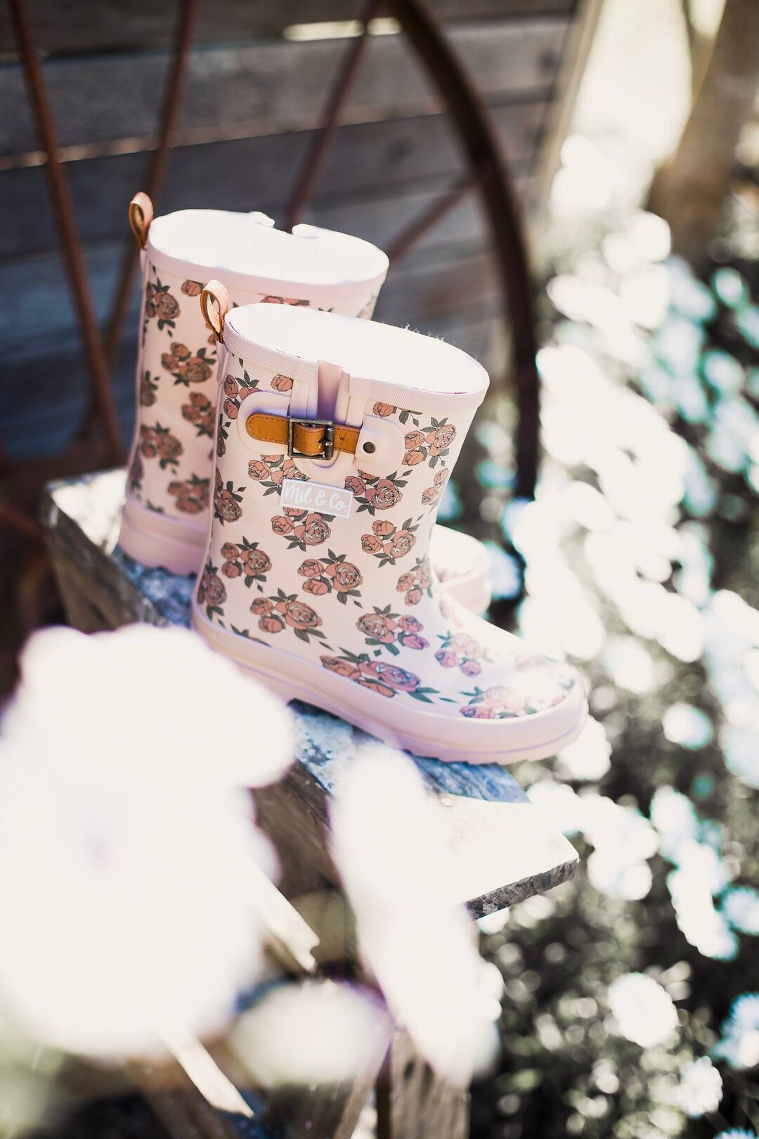 SCOUT Natural Rubber Vintage Floral Gumboots - Fully Lined! Ready to ...
