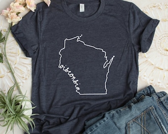 Wisconsin Tshirt | Etsy