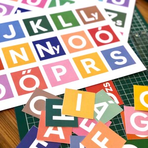 Romanian Alphabet Letters Printable for Kids ABC Flashcards Educational ...