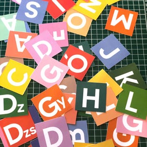 Romanian Alphabet Letters Printable for Kids ABC Flashcards Educational ...