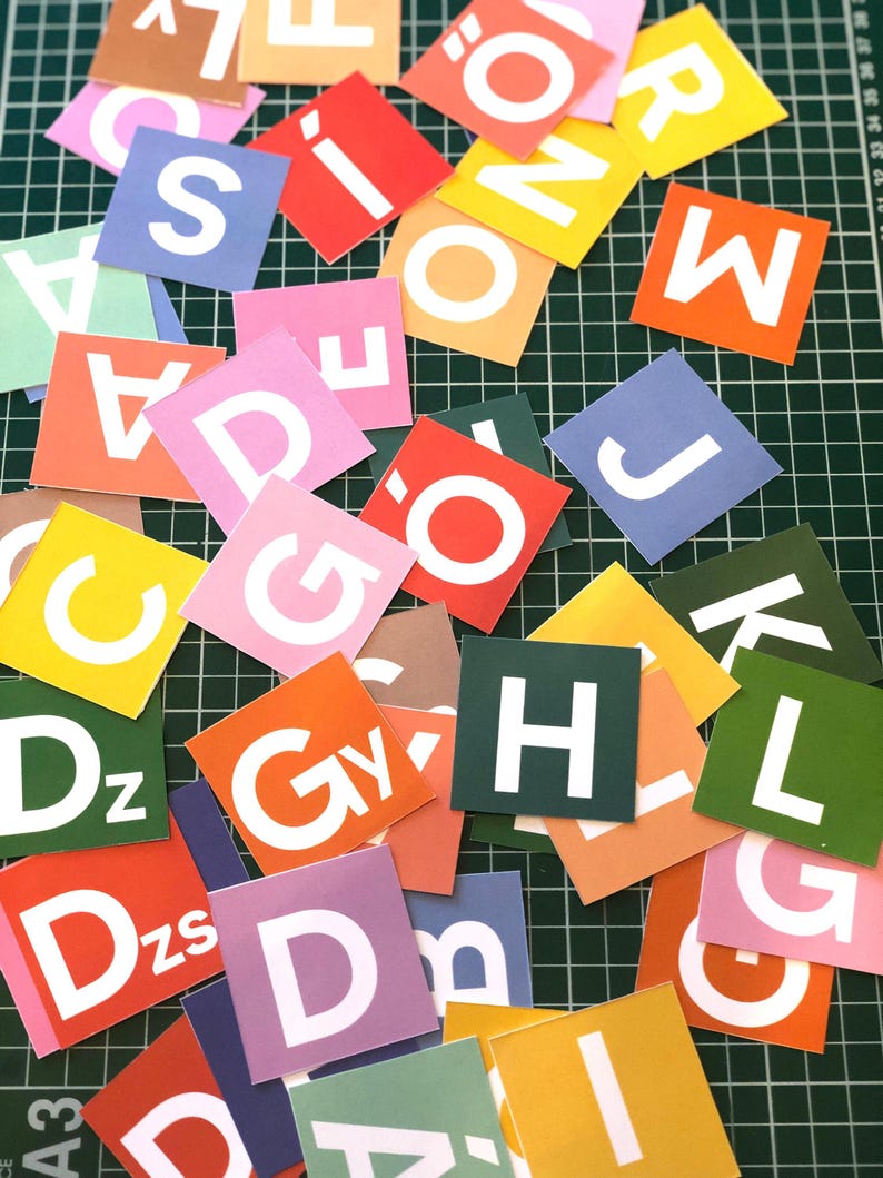 Romanian Alphabet Letters Printable for Kids ABC Flashcards Educational ...