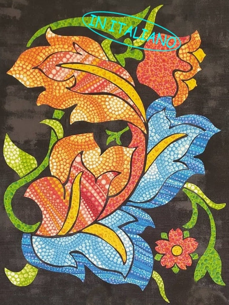 PDF Art Quilt Pattern Colibri - Etsy