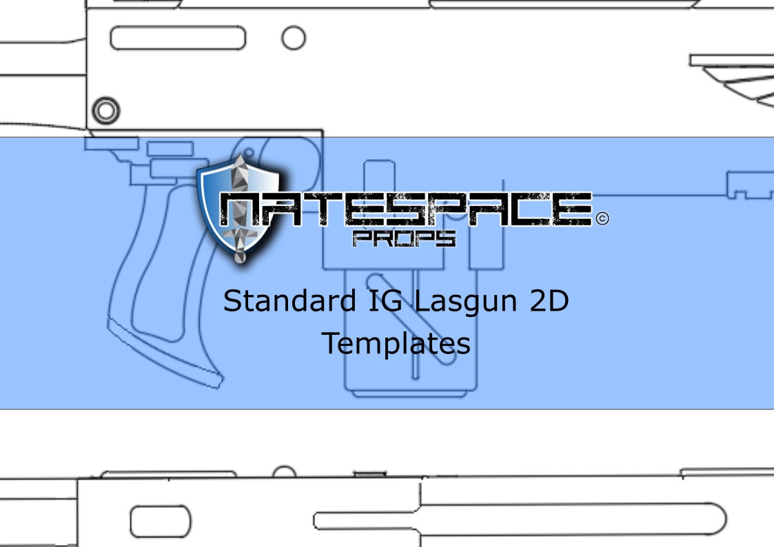 Warhammer 40k Standard IG Lasgun / DIGITAL FILE 2D Templates - Etsy