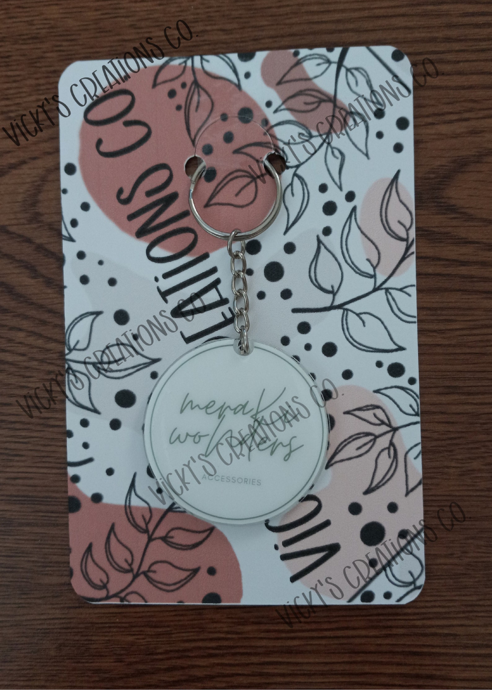 Custom Keychain Backing Cards Business Logo Design | Etsy