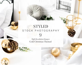 Black & Gold Office Stock Photo Bundle 25 Styled Stock - Etsy