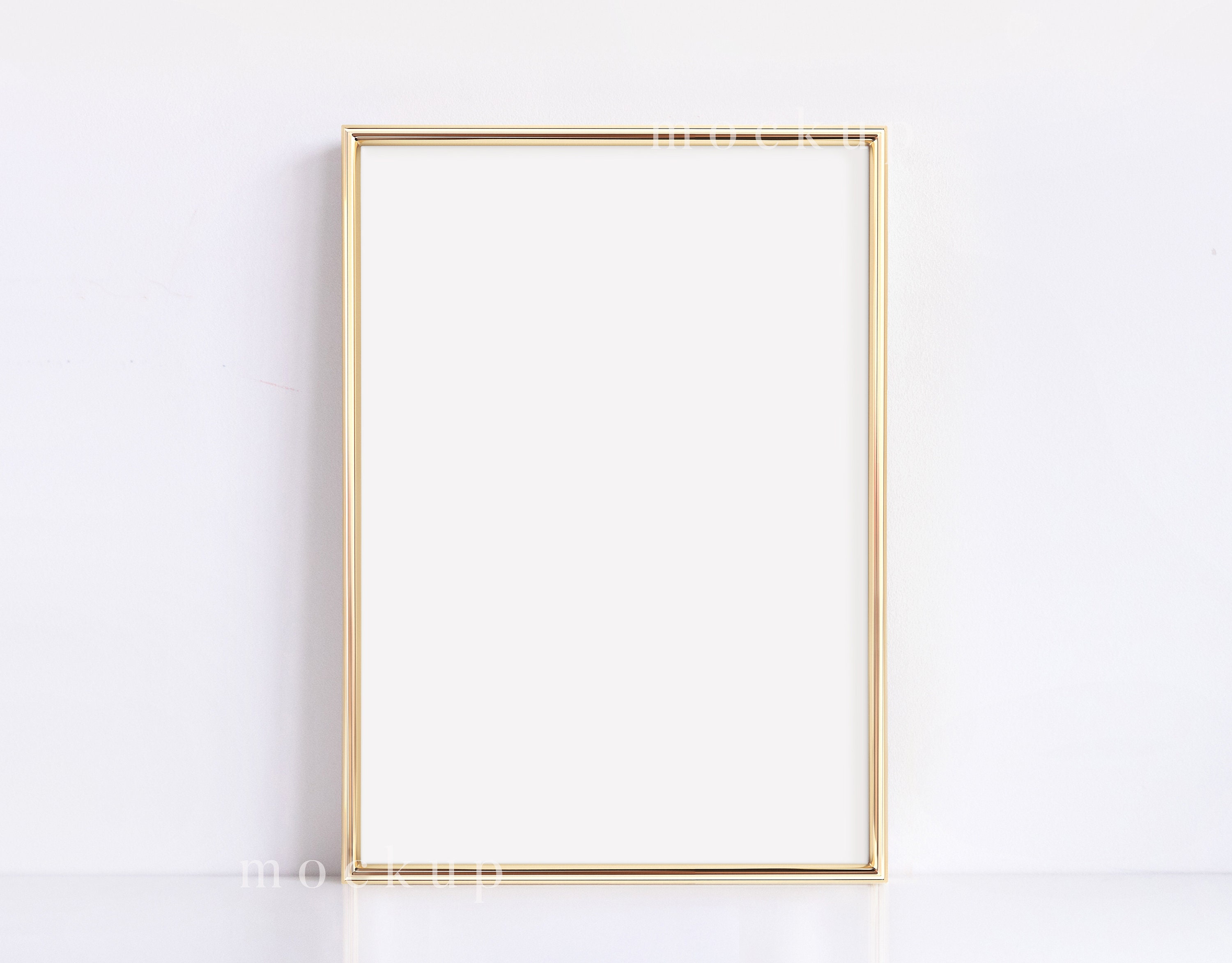 A4 Gold Frame Mockup, A4 Frame Mock Up, Poster Mockup, Psd, Gold Frame ...