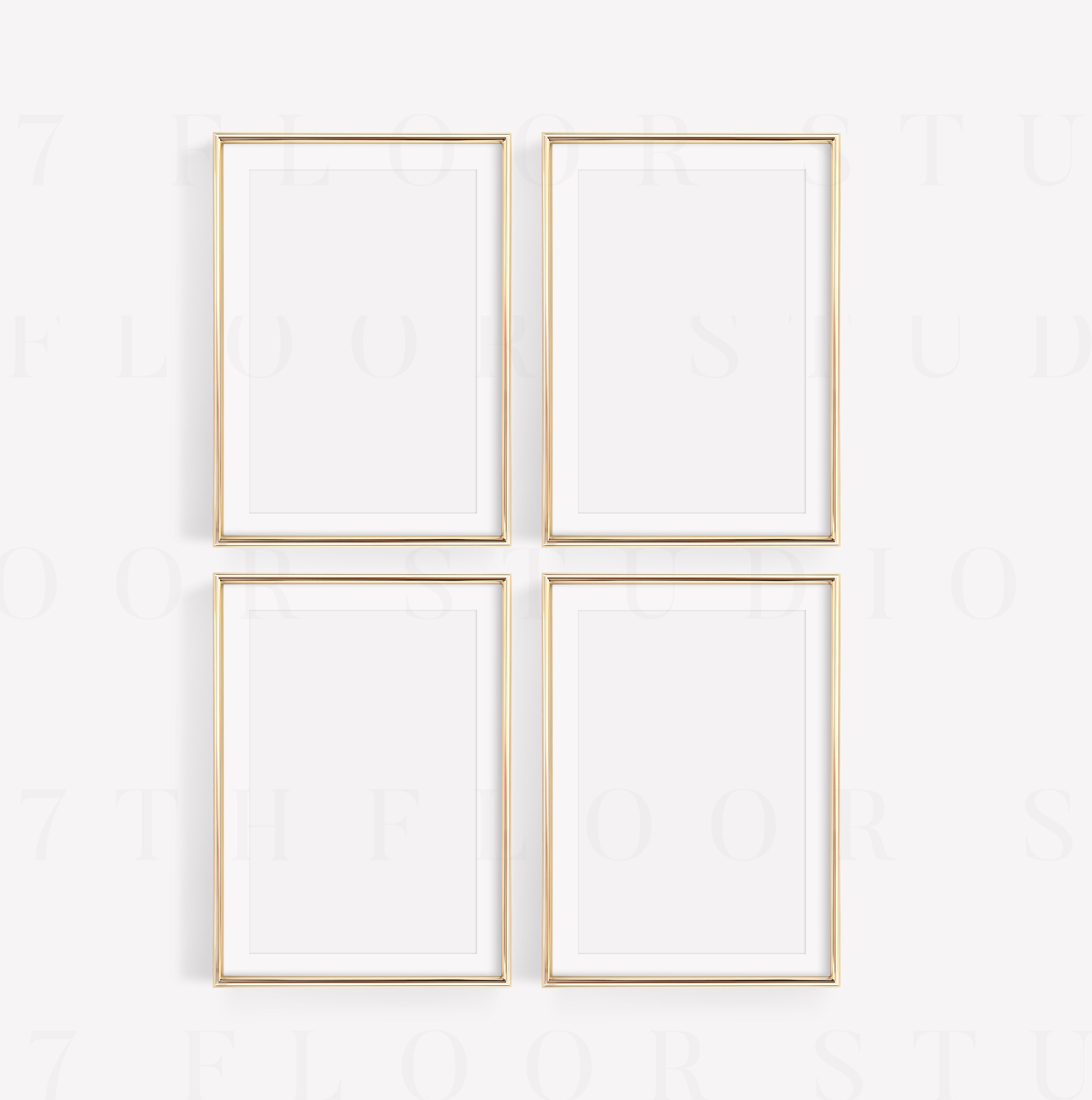 Frame Mockup A4 Gold Frame Mockup Mockup Frame Poster | Etsy