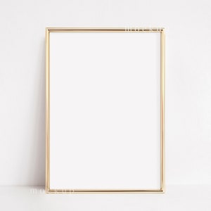 Gold Frame Mockup, A4 Poster Mockup, Psd, Gold Frame Mock Up, Styled ...