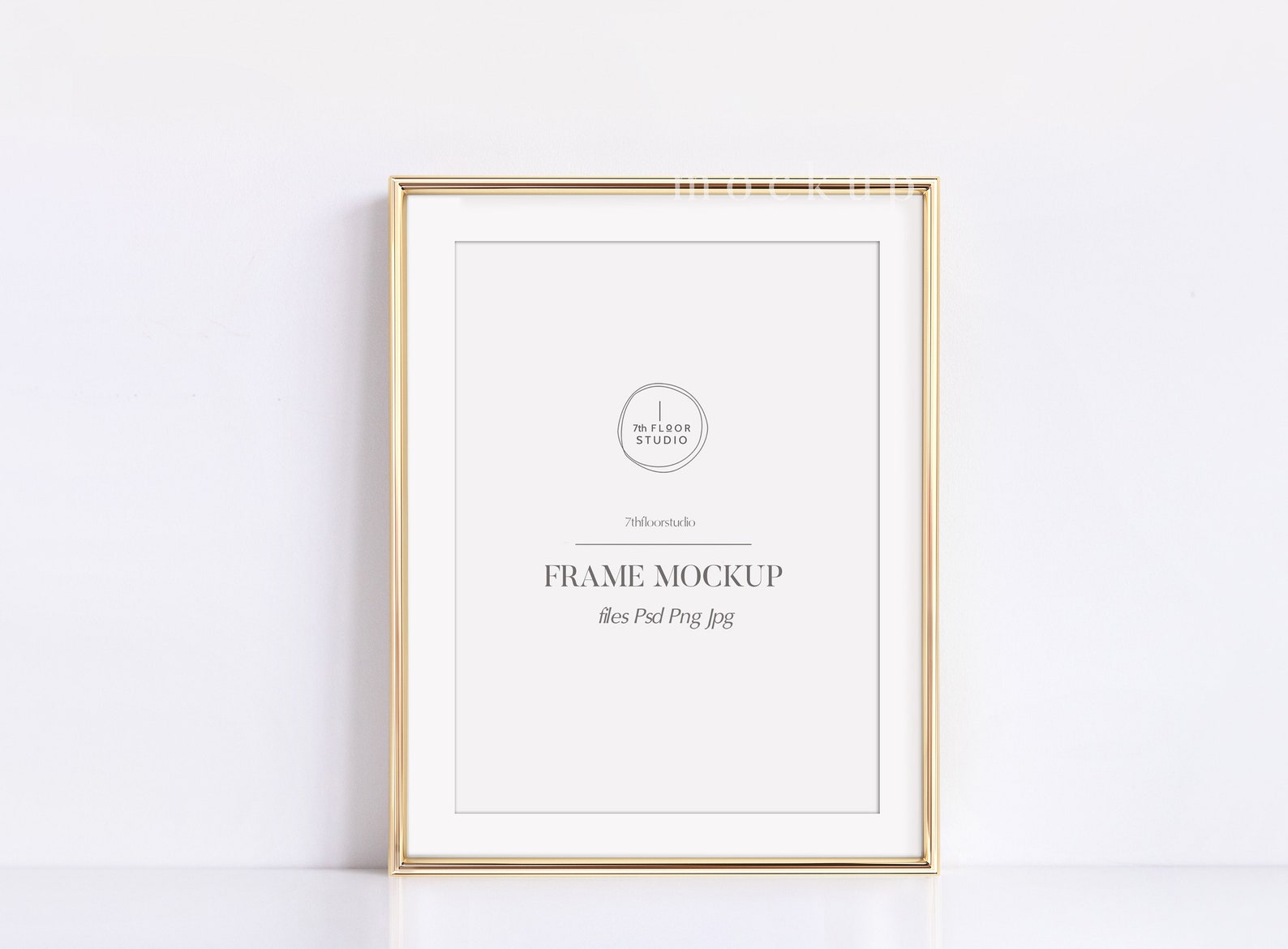 8x10 Gold Frame Mockup, Mockup Frame, Psd Mockups, 8x10 Frame Mockup ...