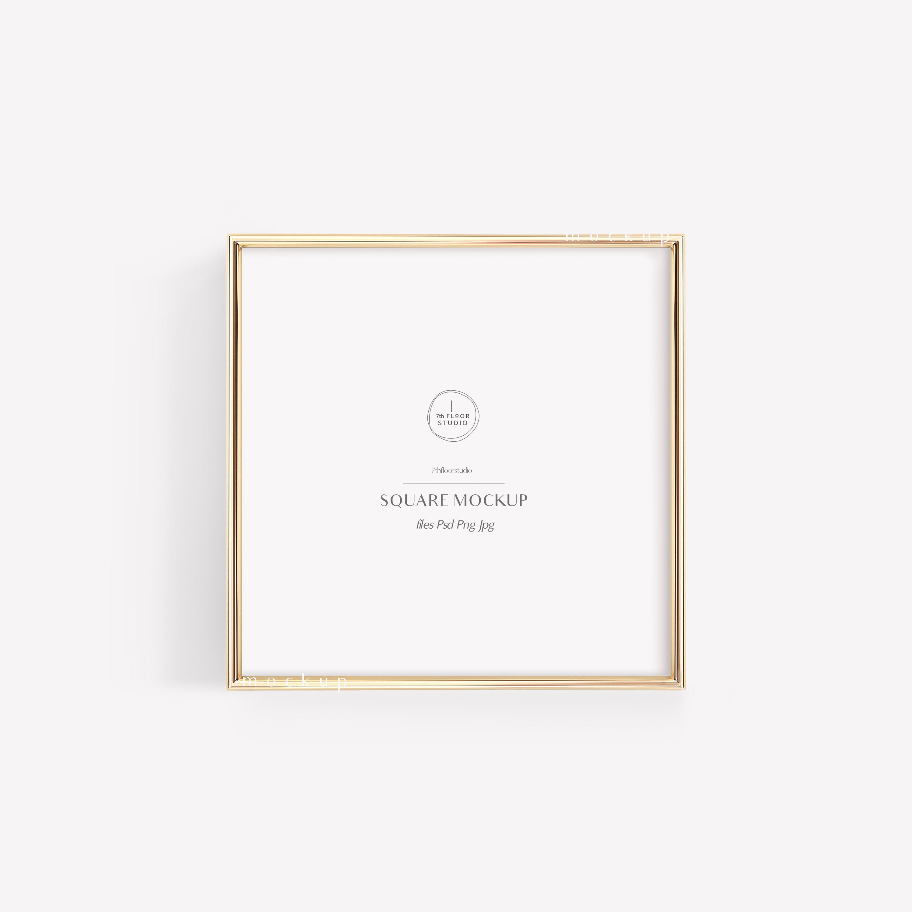 Gold Frame Mockup Square Frame Mockup Mockup Frame Poster - Etsy