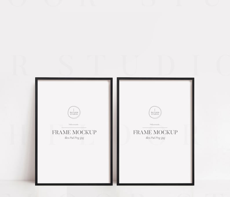Black Frame Mockup A4 Poster Mockup Psd Mockup Styled Frame - Etsy