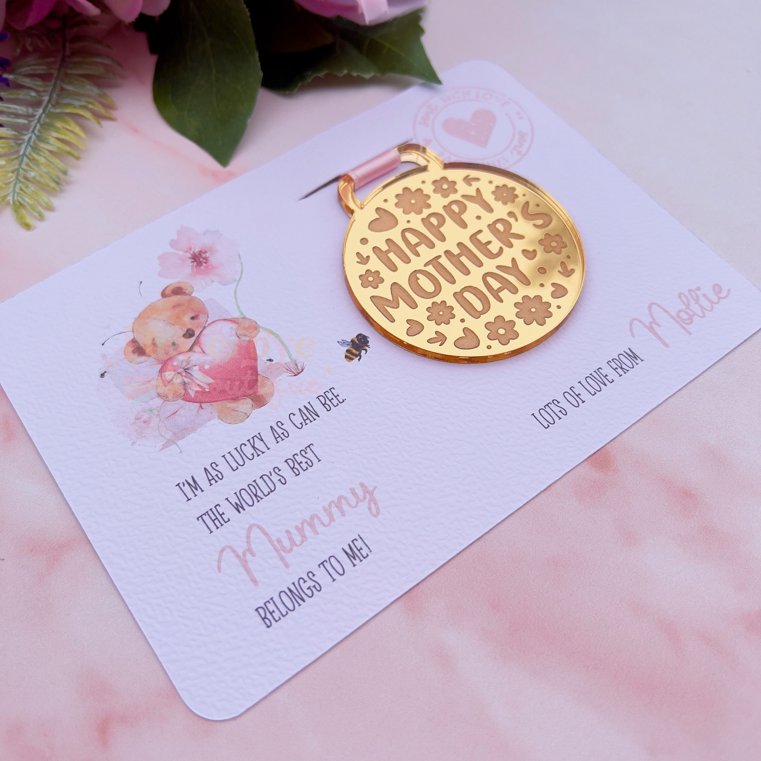 Mothers Day Medal, Gift for Mom, Thank You Mum, Best Mummy - Etsy