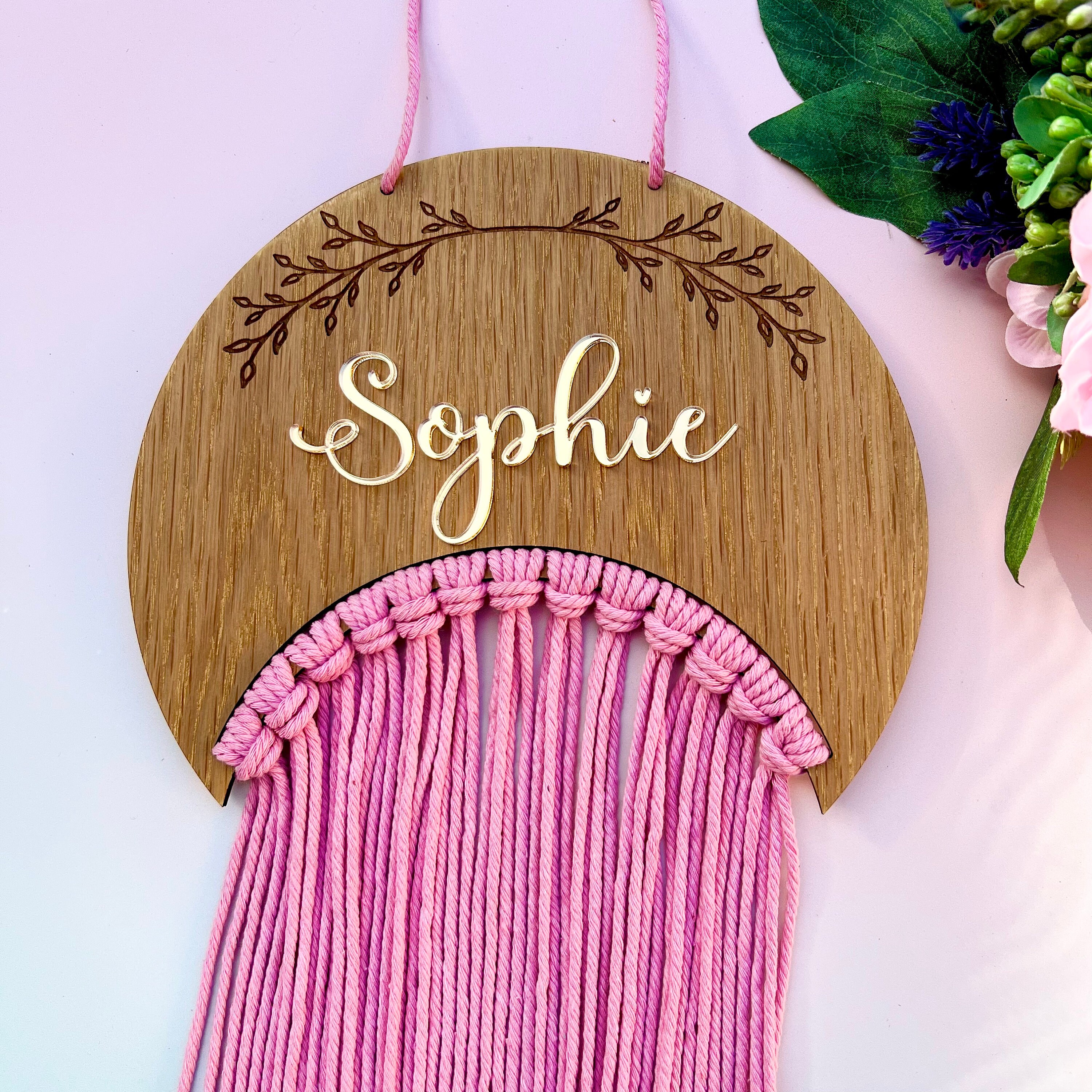 Wooden Mecrame Bow Holder to Organise Your Collection of Hair Clips - Etsy