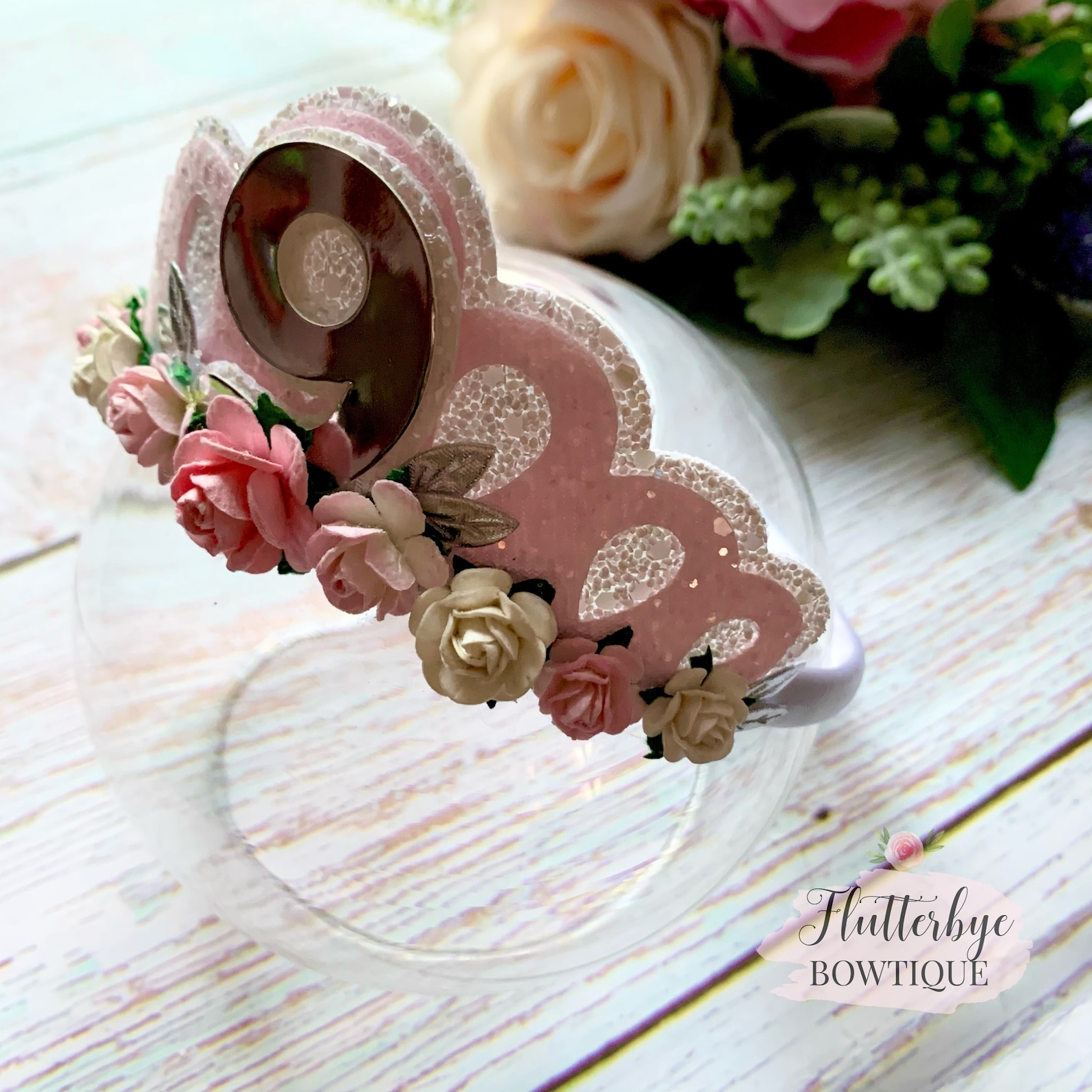 Birthday Tiara and Badge, Crown Perfect for Cake Smash Shoots - Etsy