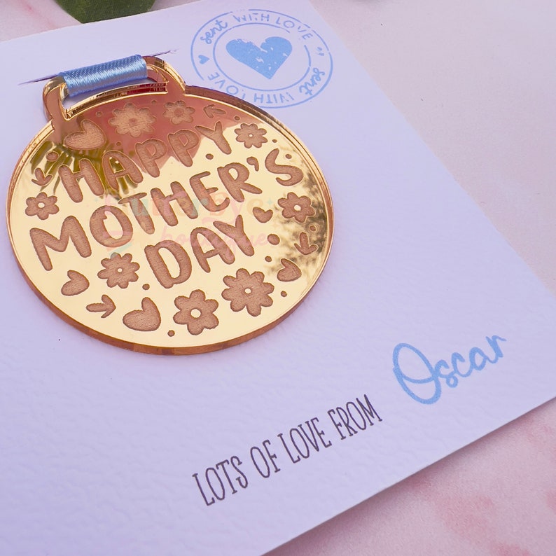 Mothers Day Medal, Gift for Mom, Thank You Mum - Etsy
