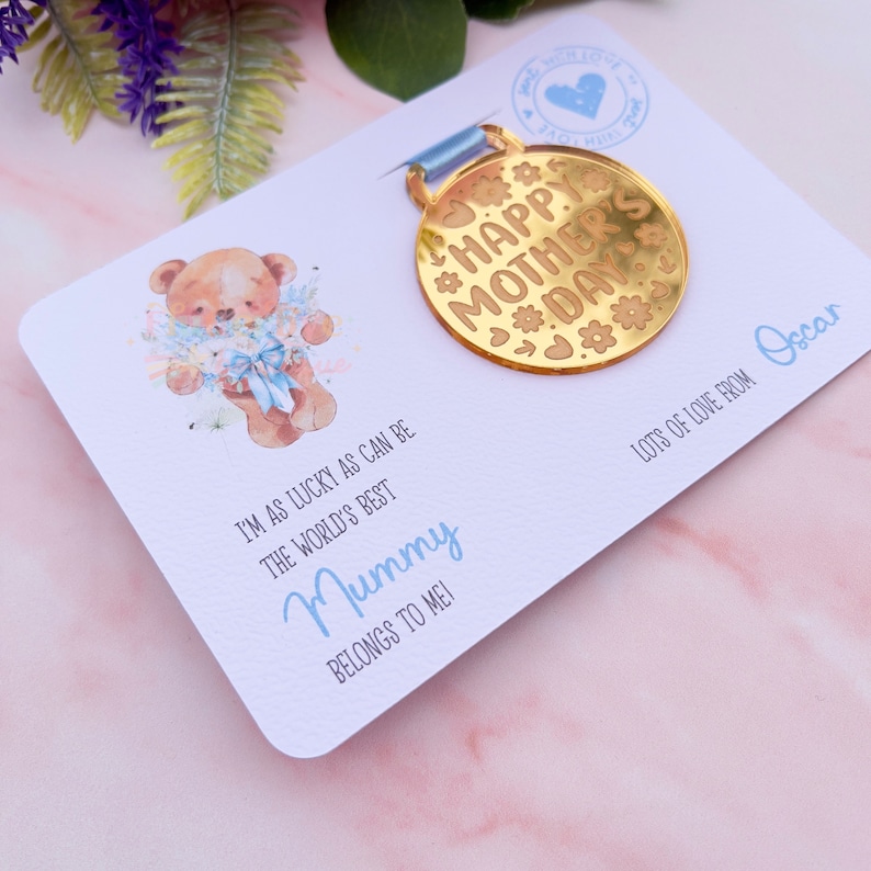 Mothers Day Medal, Gift for Mom, Thank You Mum - Etsy
