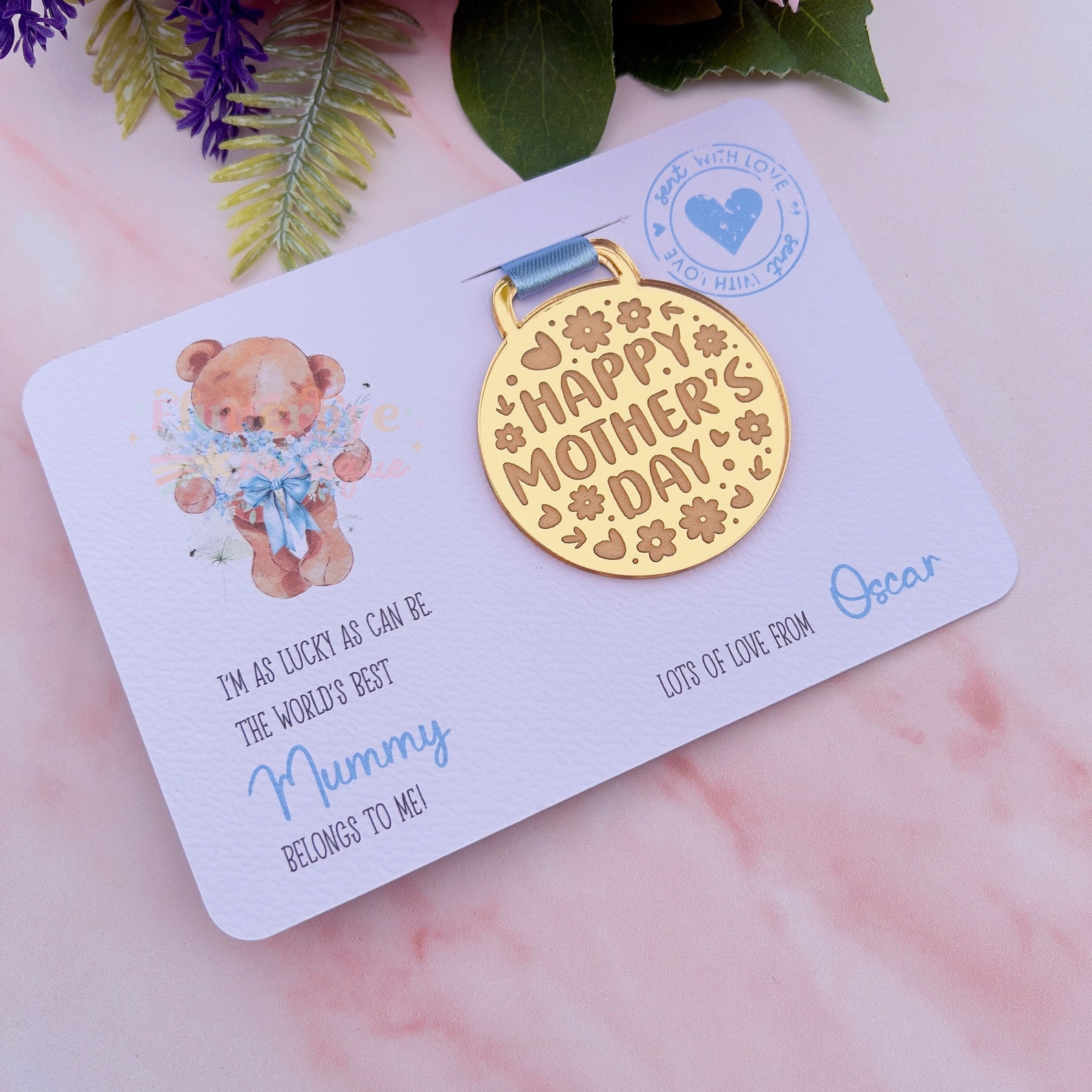 Mothers Day Medal, Gift for Mom, Thank You Mum - Etsy