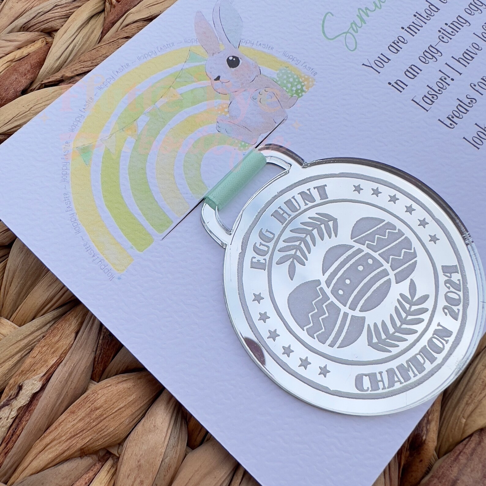 Easter Bunny Medal, Egg Hunt Champion Prize, Best Egg Hunter Award - Etsy