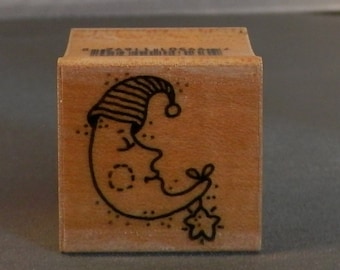 Moon RUBBER STAMP, Space Rubber Stamp, Moon Landing Stamp, Lunar Rubber ...