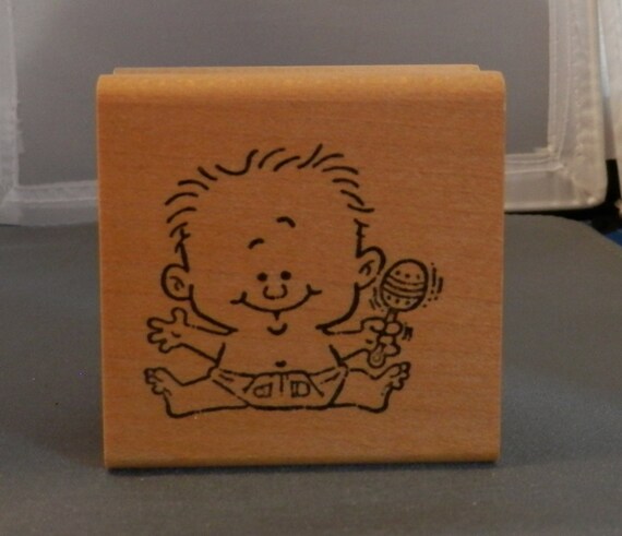 Baby Rubber Stamp - Etsy