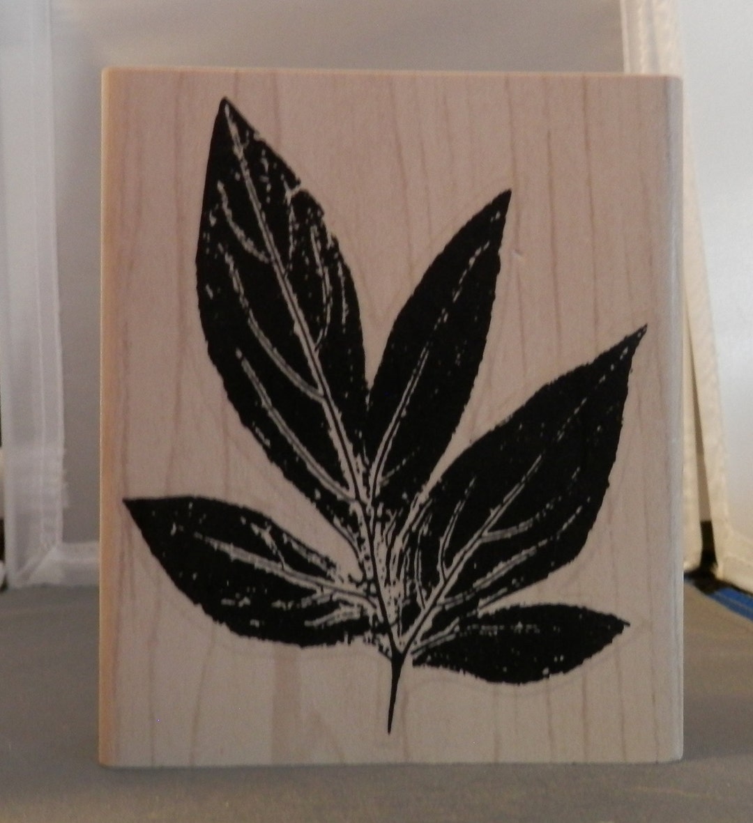 Leaf Rubber Stamp - Etsy