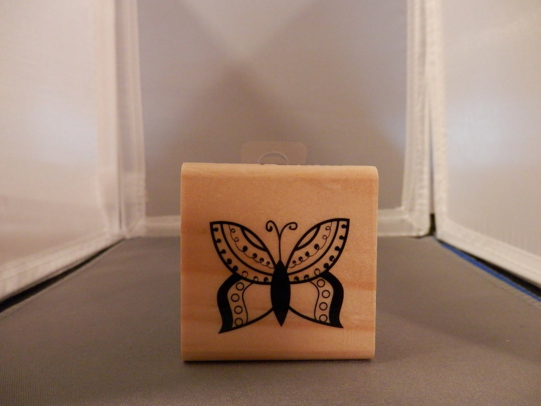 Butterfly Rubber Stamp - Etsy