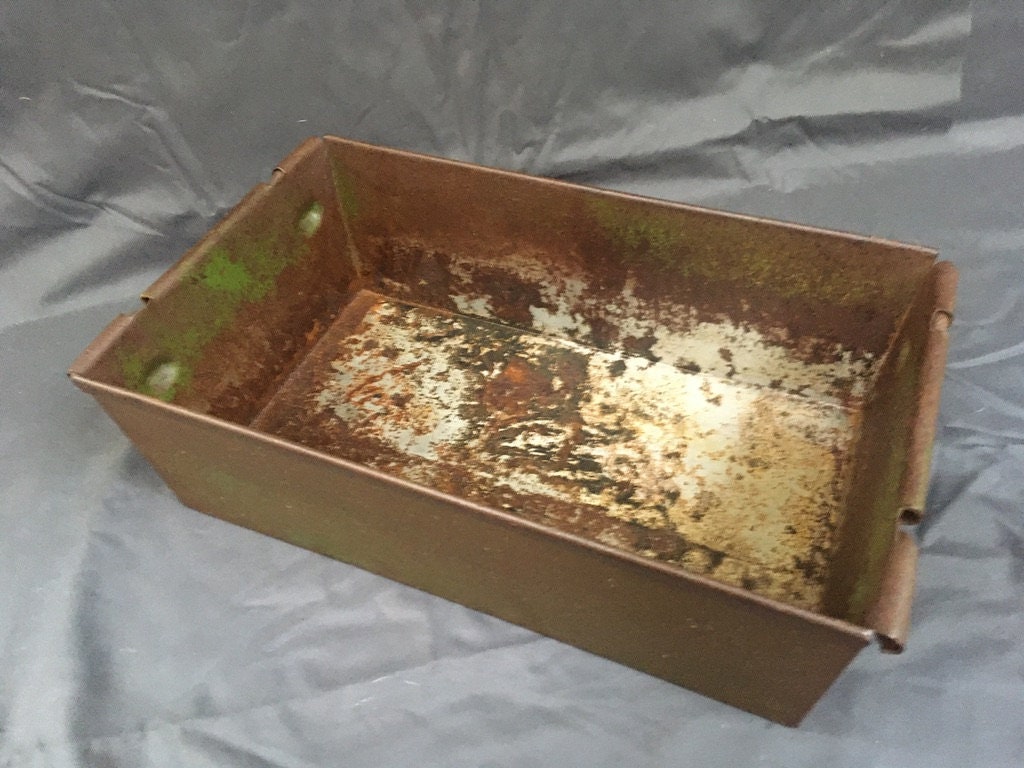 Vintage Metal Tool Tote Industrial Storage Tray Box - Etsy