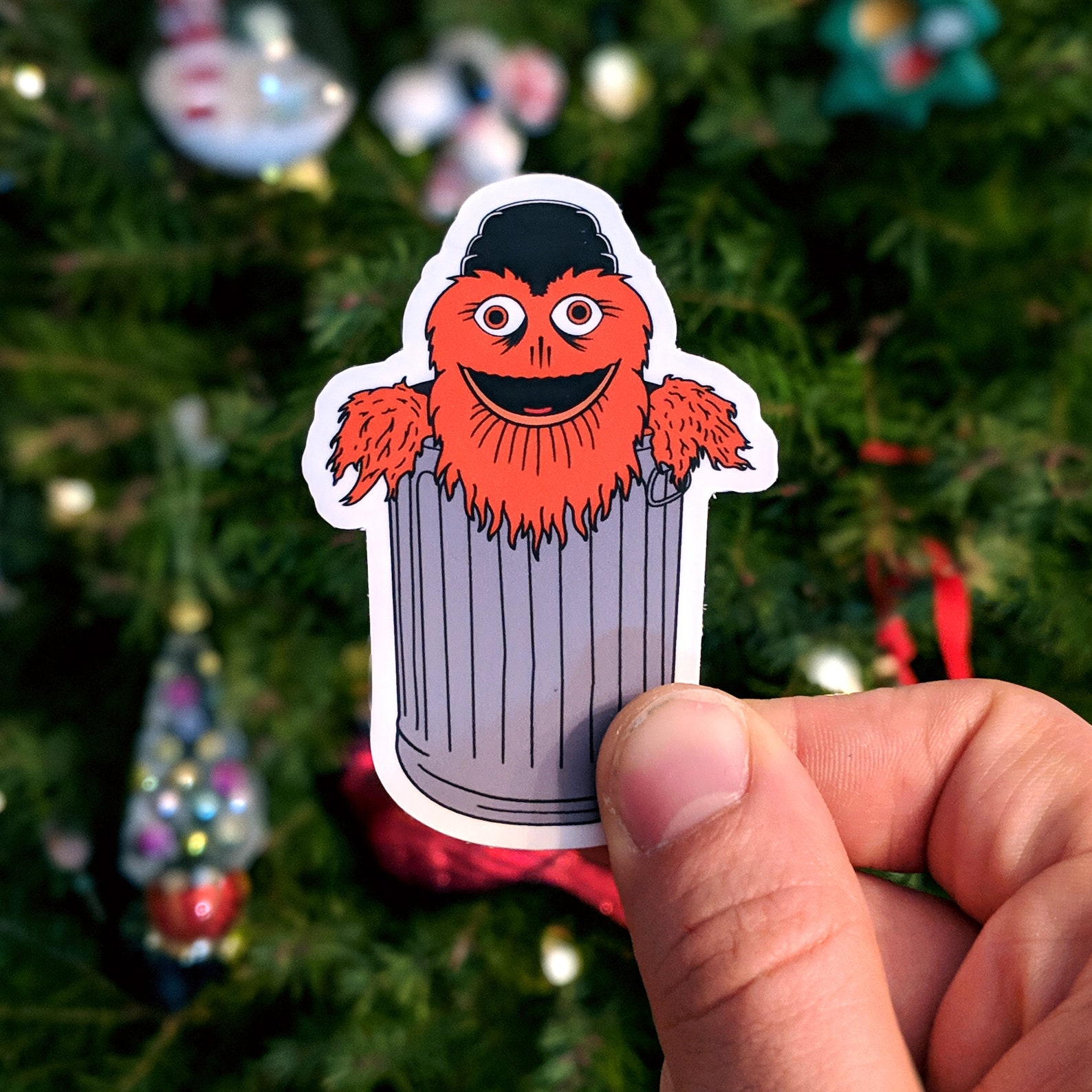 Gritty the Grouch | Philadelphia Flyers Mascot NHL Vinyl Sticker - Etsy