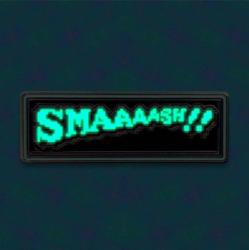 Earthbound SMAAAASH Glow-in-the-dark Soft Enamel Pin - Etsy