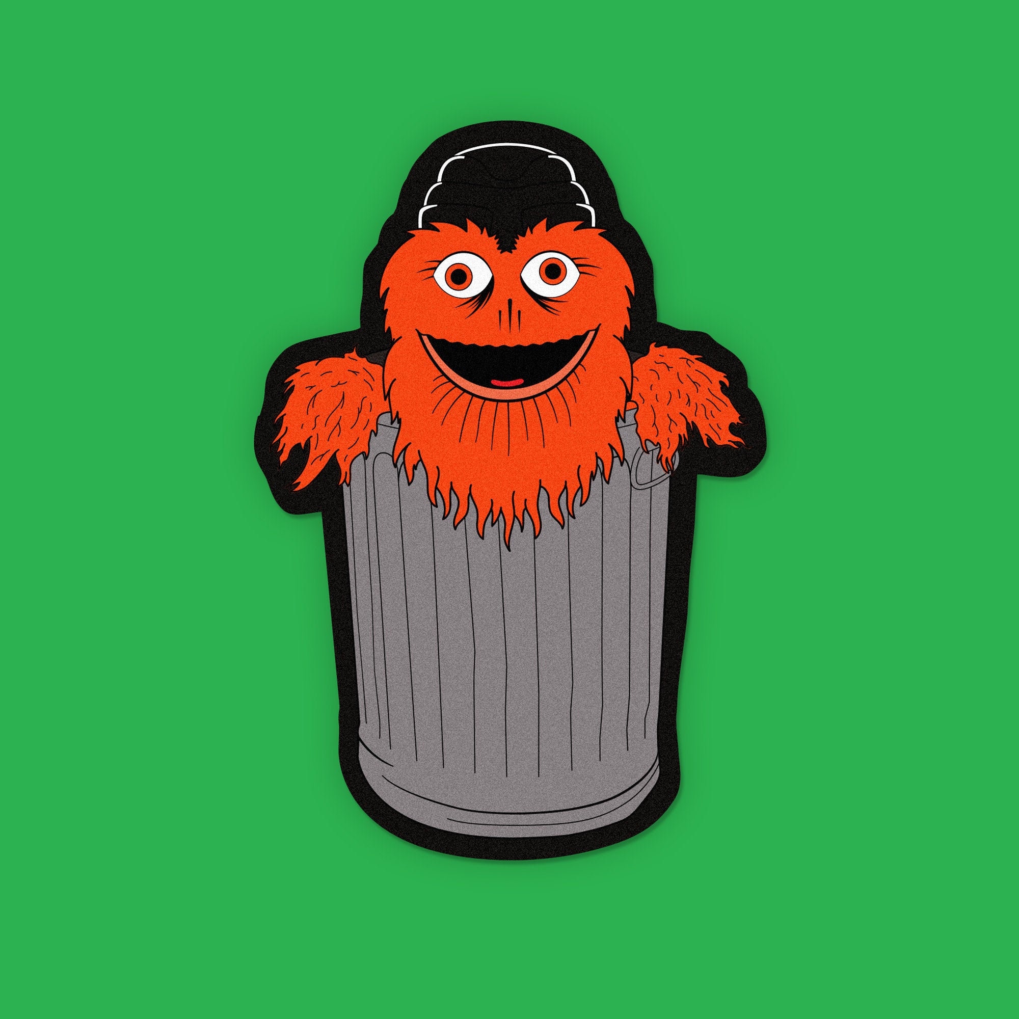 Gritty the Grouch | Philadelphia Flyers Mascot NHL Vinyl Sticker - Etsy