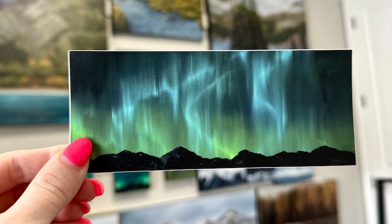 Northern Lights Vinyl Sticker, Aurora Borealis Water Bottle Sticker - Etsy
