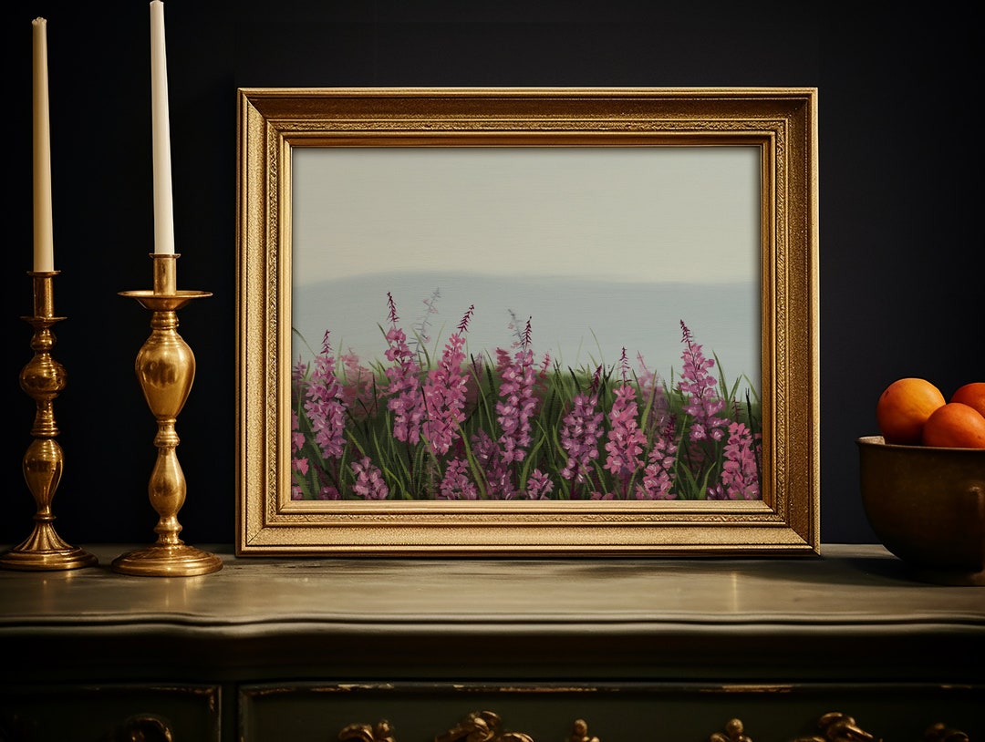 Fireweed Art, Wildflower Painting, Pink Flowers Alaska Fine Art Print ...