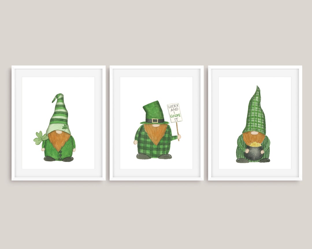 DIGITAL DOWNLOAD - Three Gnomes St. Patricks Day Printable - St ...