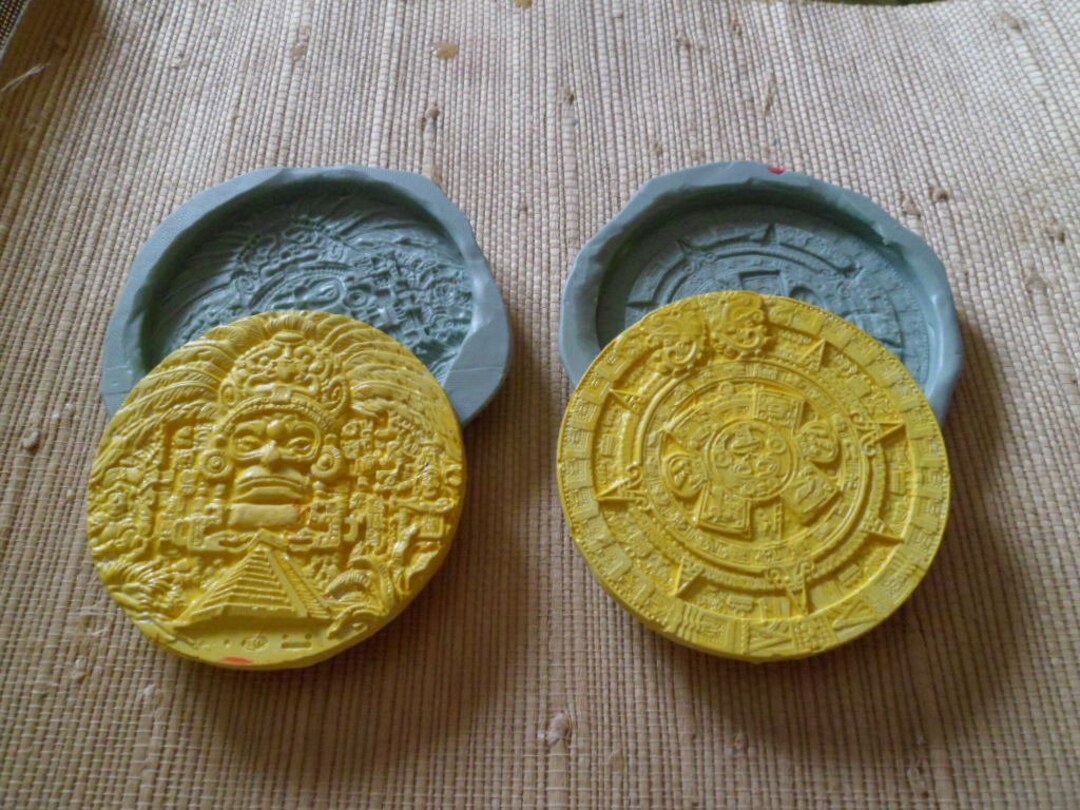 Inca/maya GM Medallion Silicone Molds for Fimo Wepam 2 Sides - Etsy