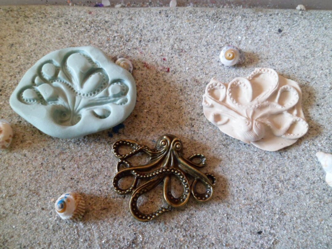 Moule silicone octopus pieuvre pour fimo wepam argile - Etsy France