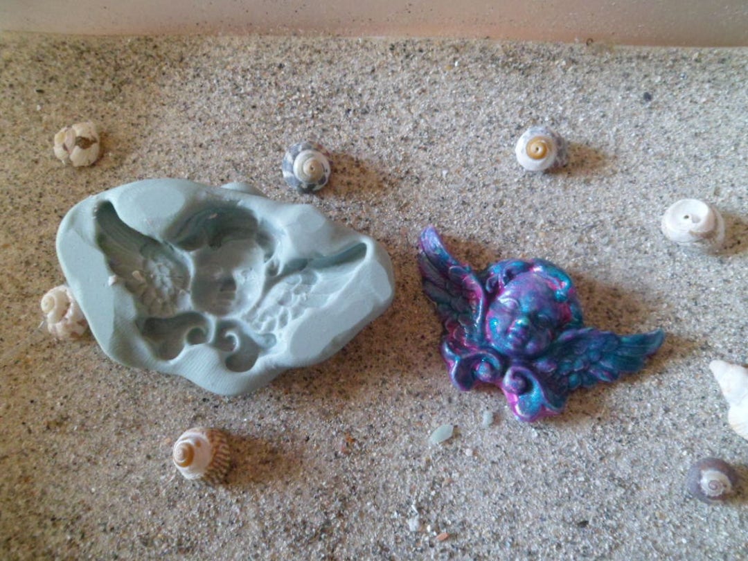 Silicone Mold Angel With Arabesques for Fimo Wepam Clay - Etsy