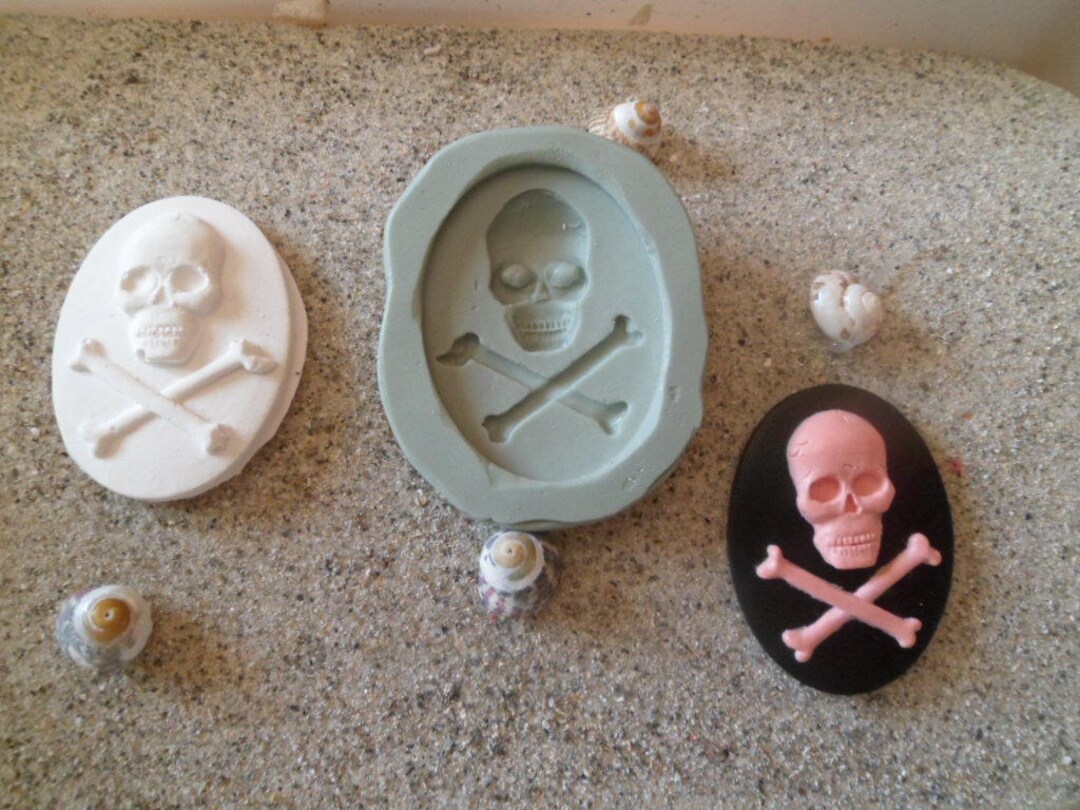 Silicone Mold Cameo Gothic Skull for Fimo Wepam - Etsy