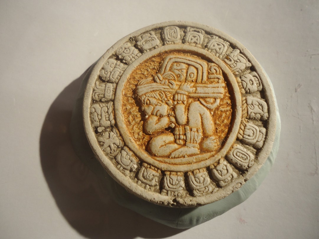 Silicone Mold Reproduction of Ancient Inca Mayan Coin for Fimo Clay ...